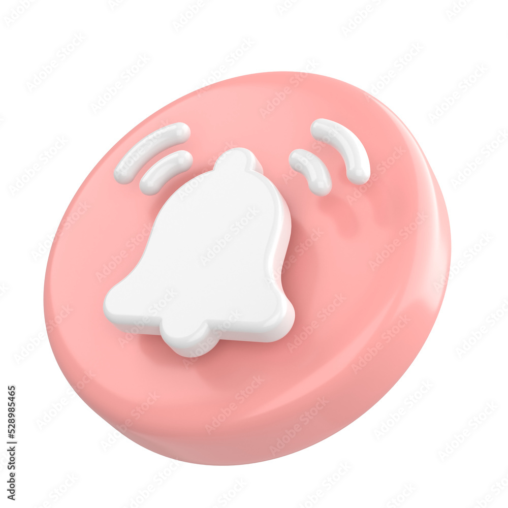 3D subscribe icon. Subscribe button. 3D element. Stock Illustration ...