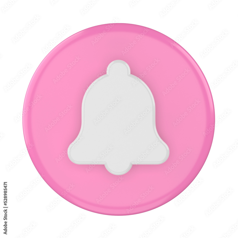 3D subscribe icon. Subscribe button. 3D element. Stock Illustration ...