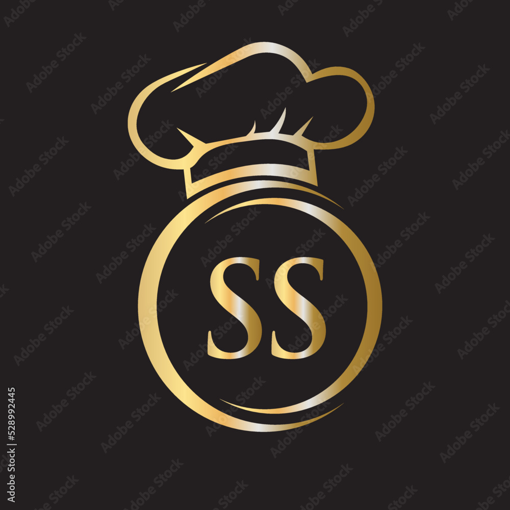 Initial Letter SS Restaurant Logo Template. Restaurant Logo Concept ...