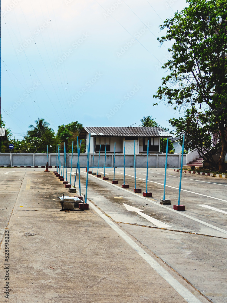 Driving test and training area with simulate test for driving license ...