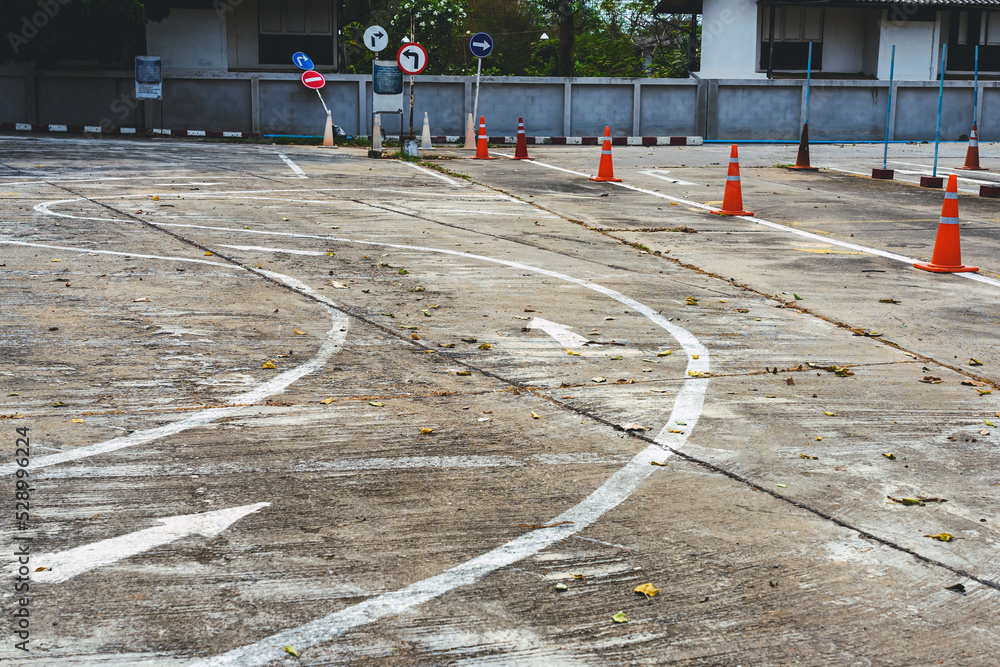 Driving test and training area with simulate test for driving license ...