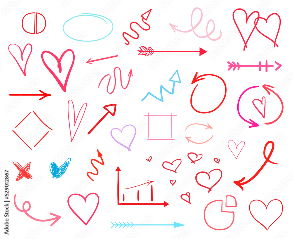 Infographic elements isolated on white. Set of different indicator ...