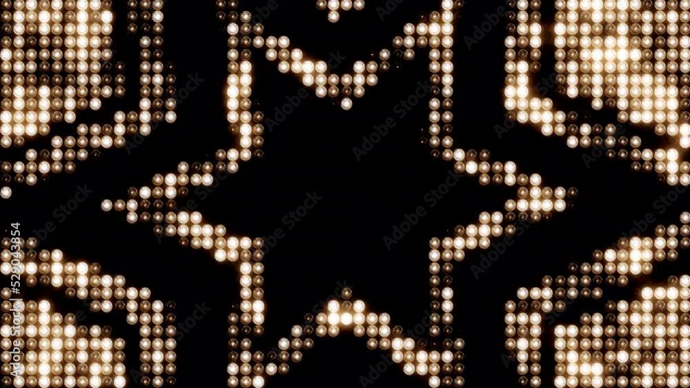 Blinking Lights Board Star Loop Background Animation Stock Video ...