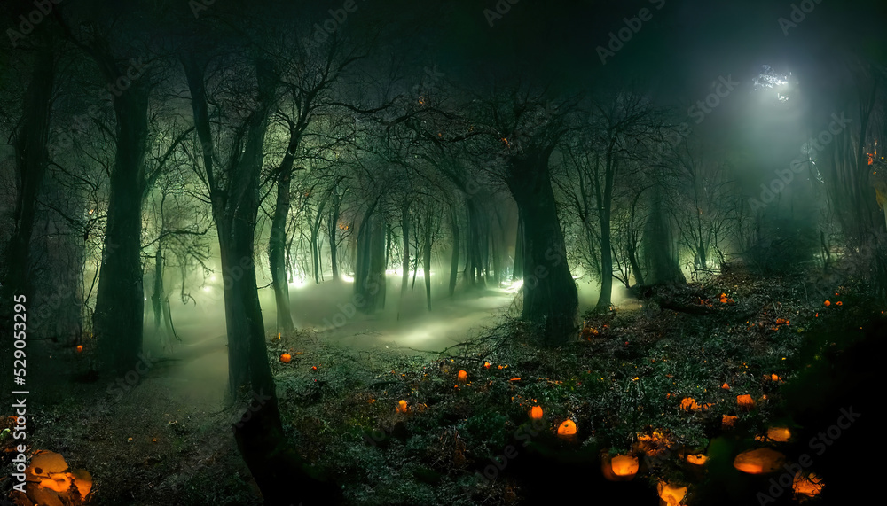 Spooky Forest Background