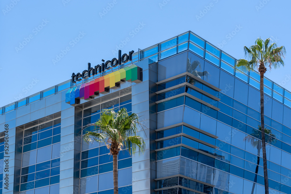 Los Angeles, CA, USA - July 6, 2022: Technicolor USA headquarters in ...