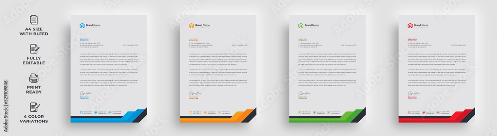 letterhead flyer creative business marketing agency corporate official ...