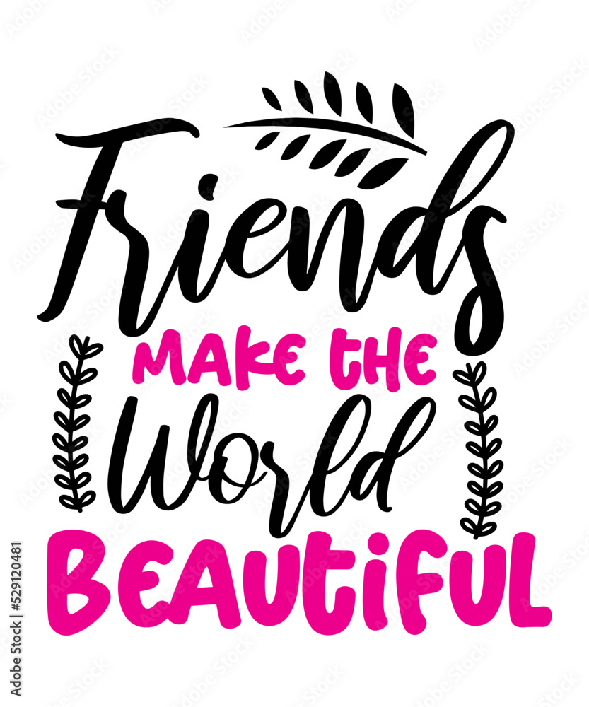 Vetor do Stock: Best Friend SVG Bundle, Friend Cut File Bundle, Best ...
