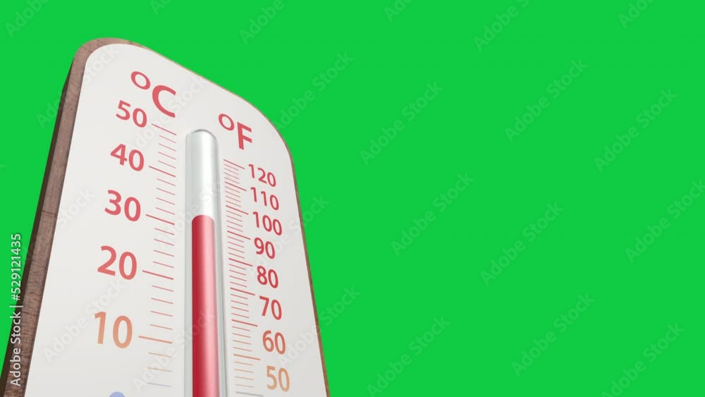 Thermometer isolated on green screen background, Green screen Chroma ...