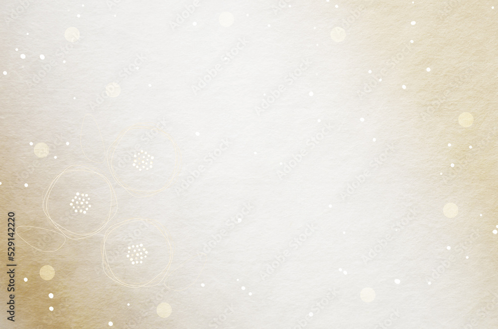 Brown gradient Japanese "washi" paper texture background. Modern floral ...