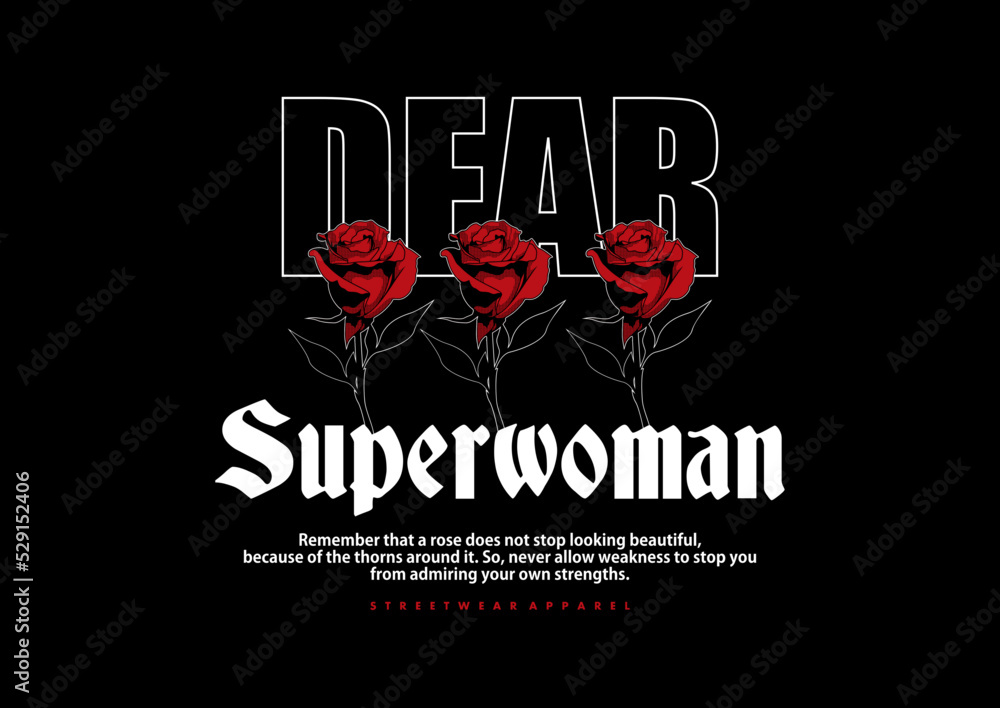 Aesthetic illustration of rose flower t shirt design, vector graphic ...