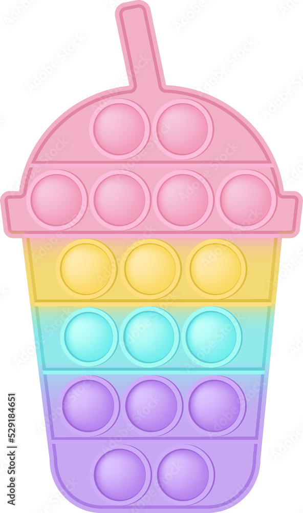 Popit figure cocktail as a fashionable silicon toy for fidgets ...