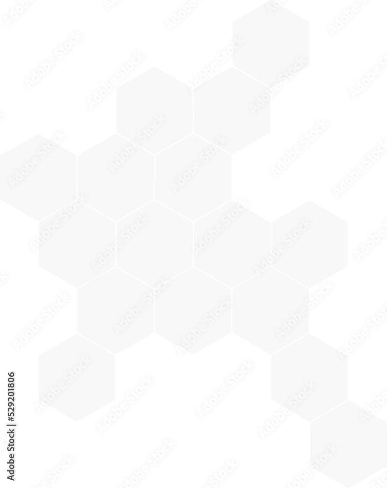 Light gray, 50 %, low opacity, hexagon, honeycomb pattern with no ...