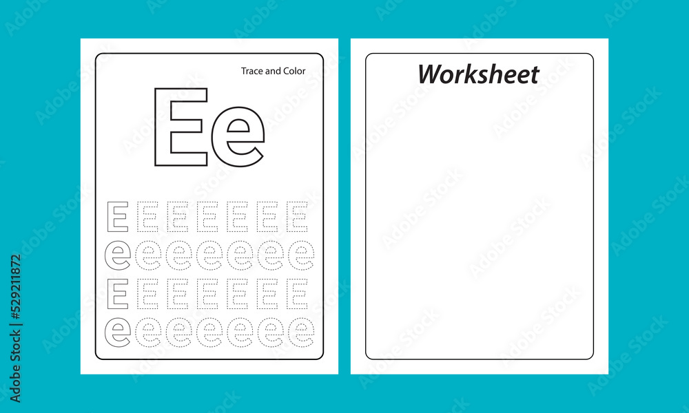 Trace alphabet design for learning to handwrite. Trace and Color ...
