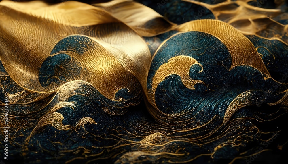 Abstract wave vector art. Luxury wallpaper design for print, wall art ...