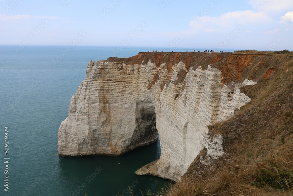 Les falaises d'Etretat, falaises de craie, falaises de calcaire ...