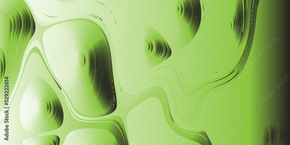 Green fluid art background. Liquid abstract pattern with UFO green ...