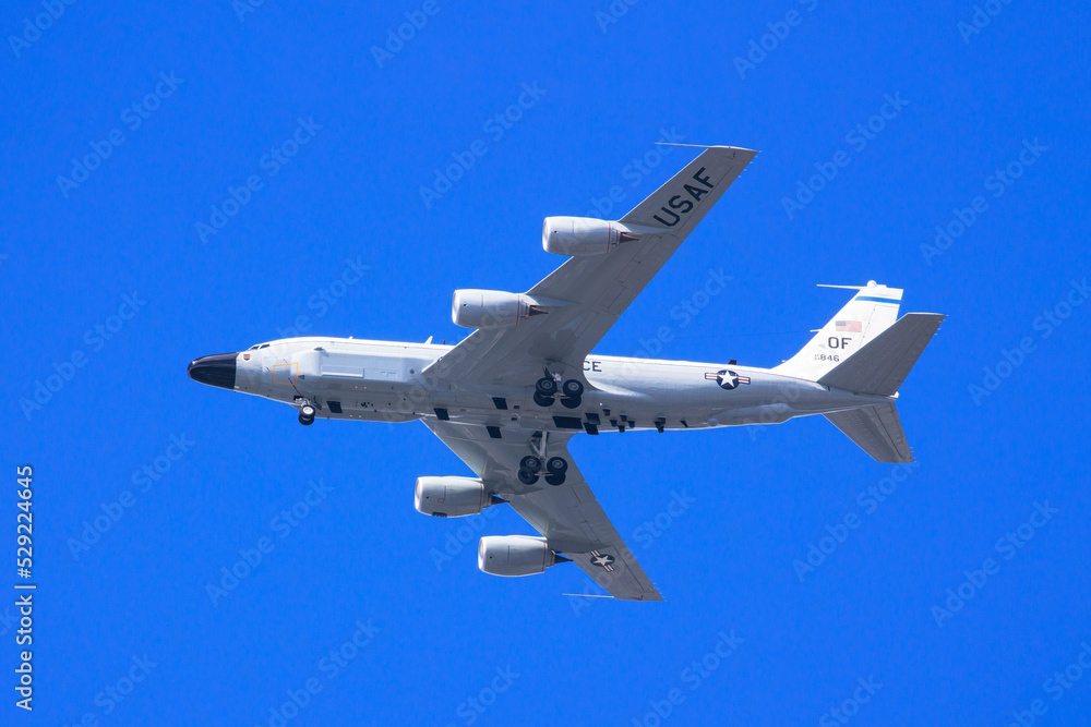 TOKYO, JAPAN - Sep 6,2022: United States Air Force (USAF) RC-135V Rivet ...