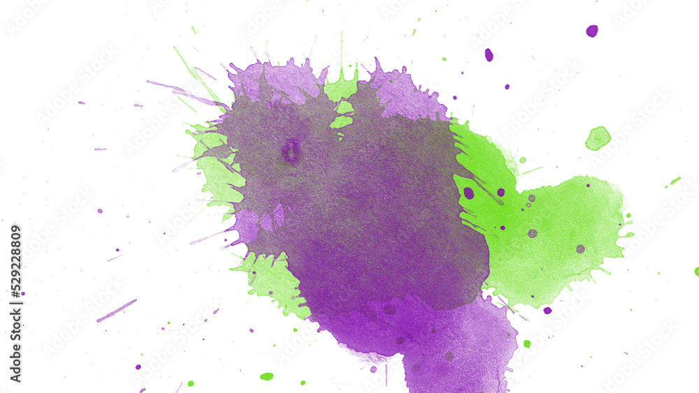 watercolor paint brush stroke. ink splash transition. Abstract inkblot ...