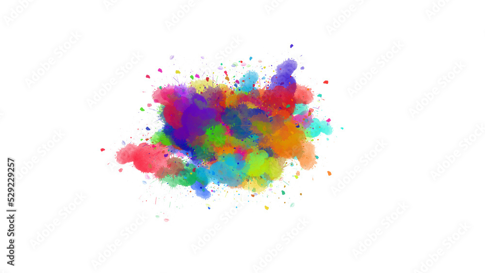 watercolor paint brush stroke. ink splash transition. Abstract inkblot ...