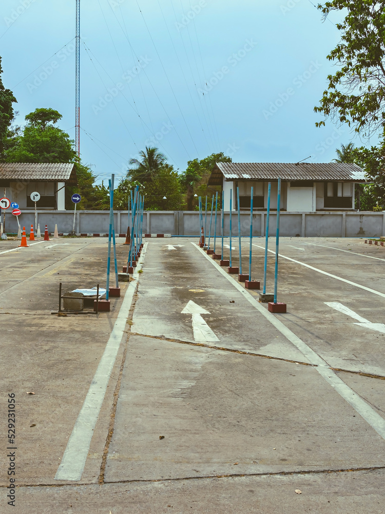 Driving test and training area with simulate test for driving license ...