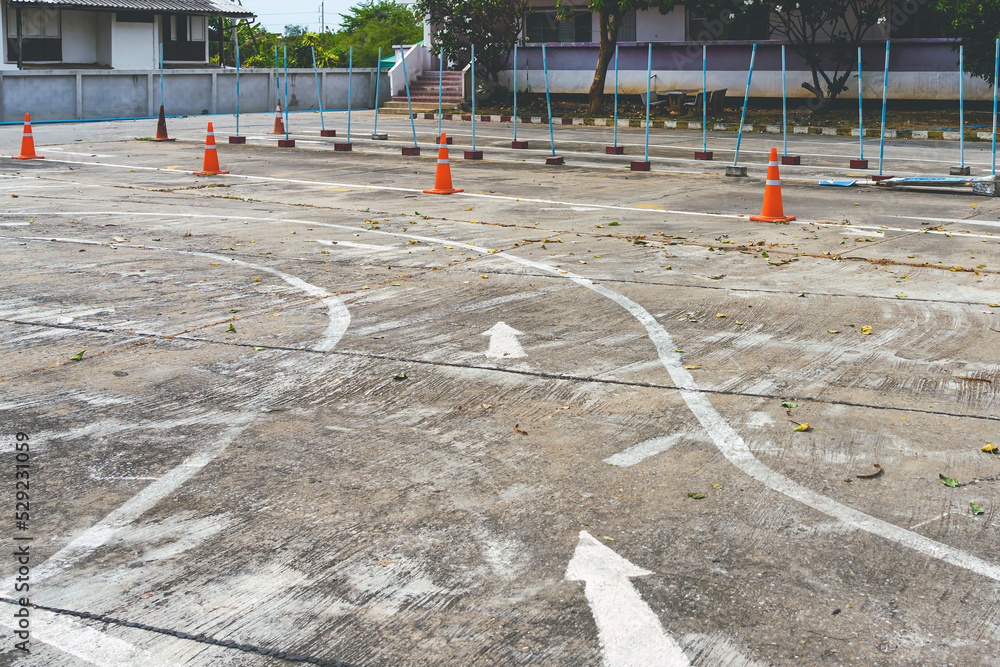 Driving test and training area with simulate test for driving license ...