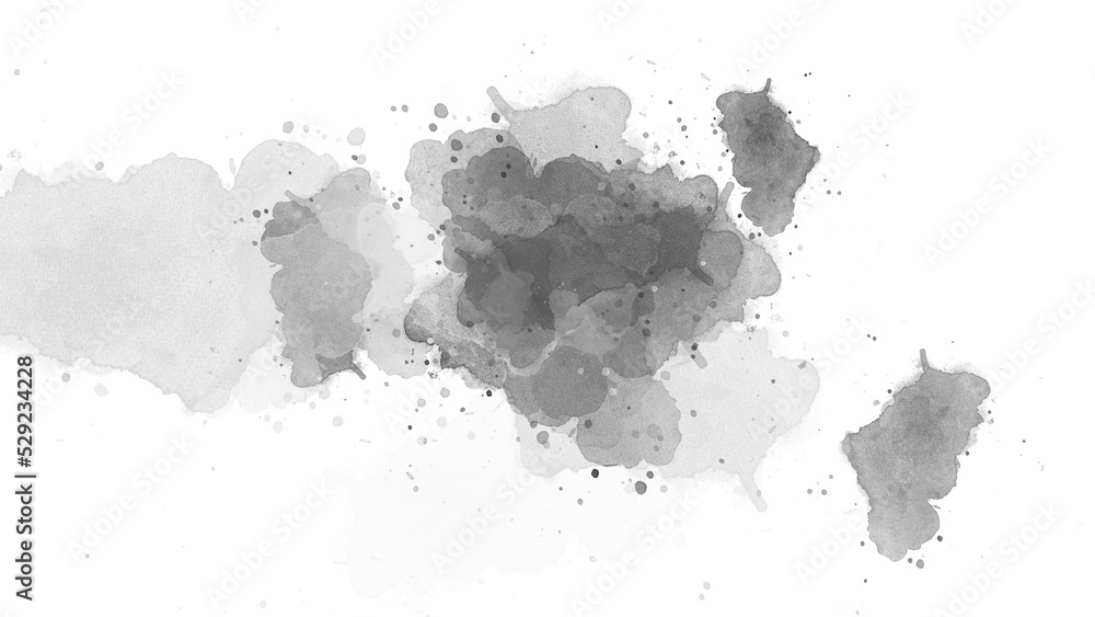 watercolor paint brush stroke. ink splash transition. Abstract inkblot ...