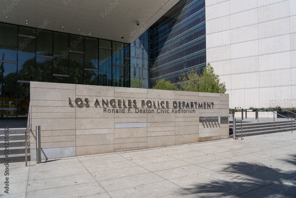 Foto Stock Los Angeles, CA, USA - July 11, 2022: Los Angeles Police ...