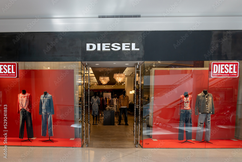 Beverly Hills, CA, USA - July 11, 2022: Close up of the Union Bank logo ...