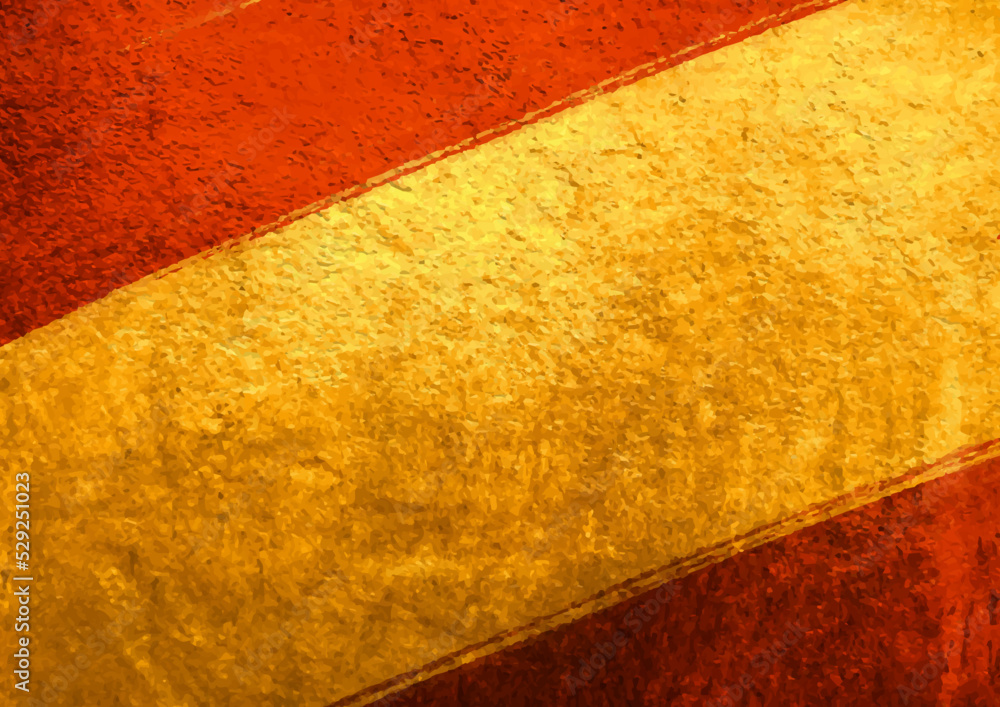 Red and gold vector background. Hand drawn illustration for cards ...