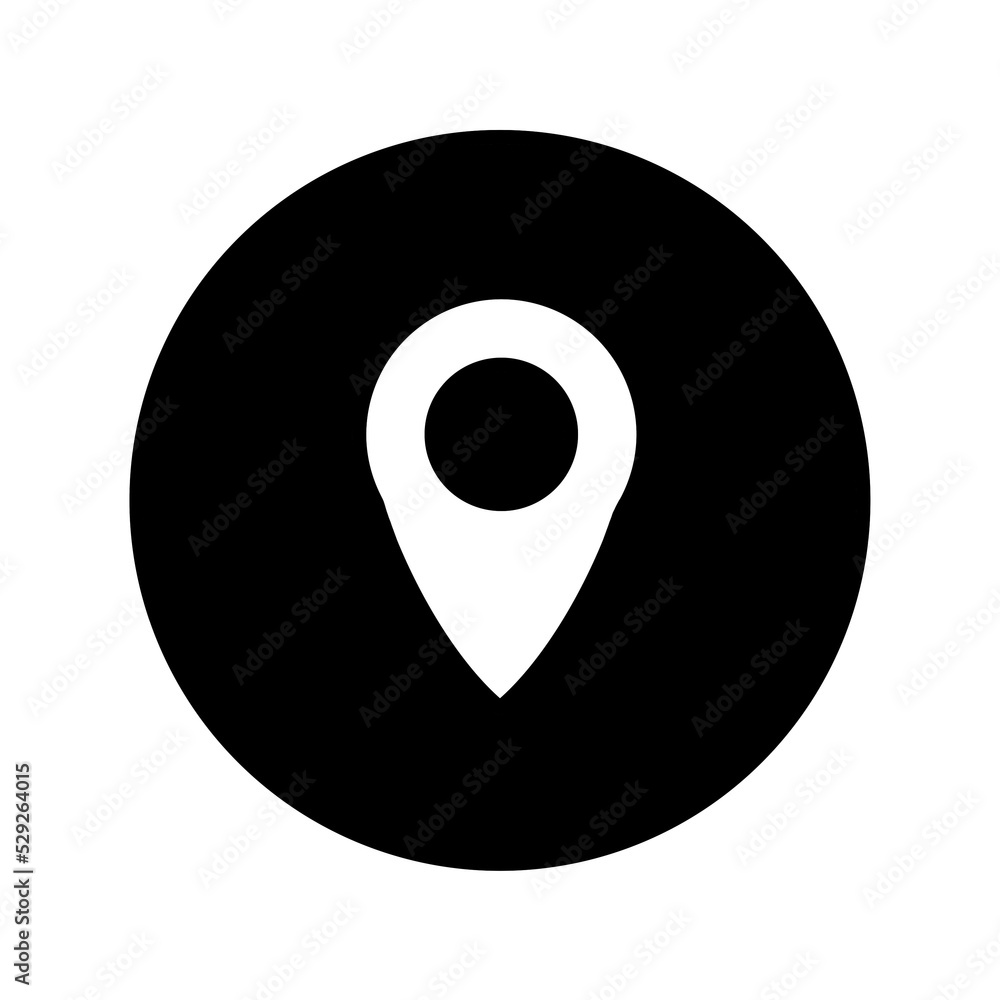PNG file,Location icon map 2D jpg file on white background. Stock ...