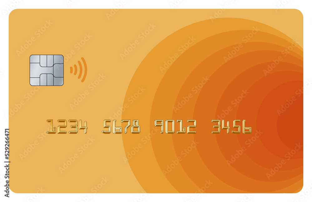 Here is a generic mock credit card or debit card isolated on a ...
