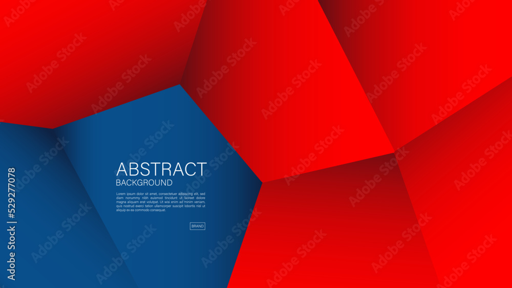 Red abstract polygon background, polygon vector, Geometric vector ...