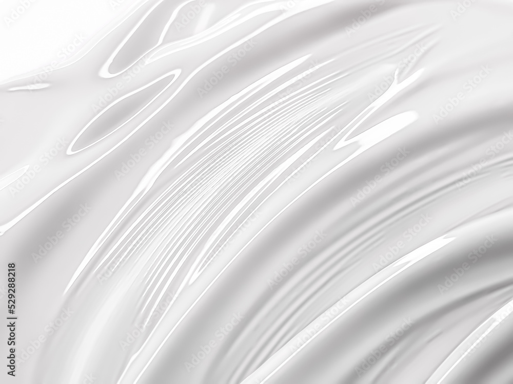 Glossy white cosmetic texture as beauty make-up product background ...