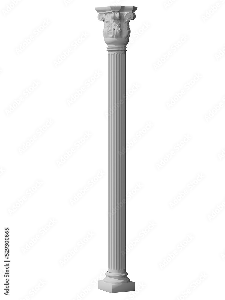 Poster Column 3d render, perfectly realistic and very high resolution ...