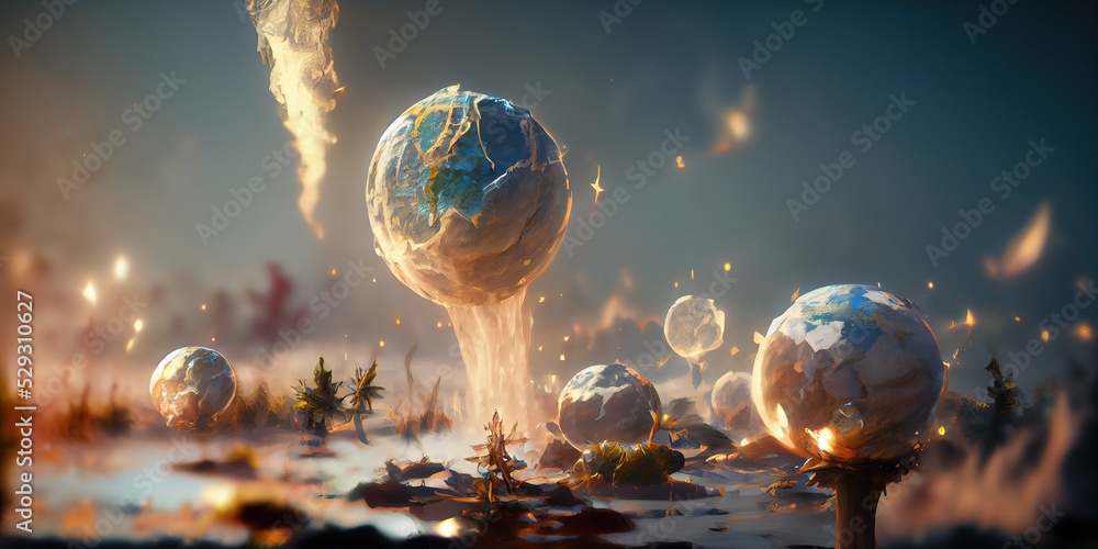 Fantasy Planet Surface