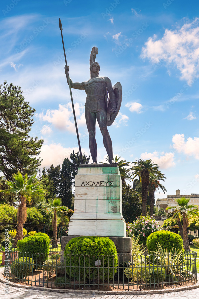 Achilleion palace in Corfu Island, Greece, built by Empress of Austria ...