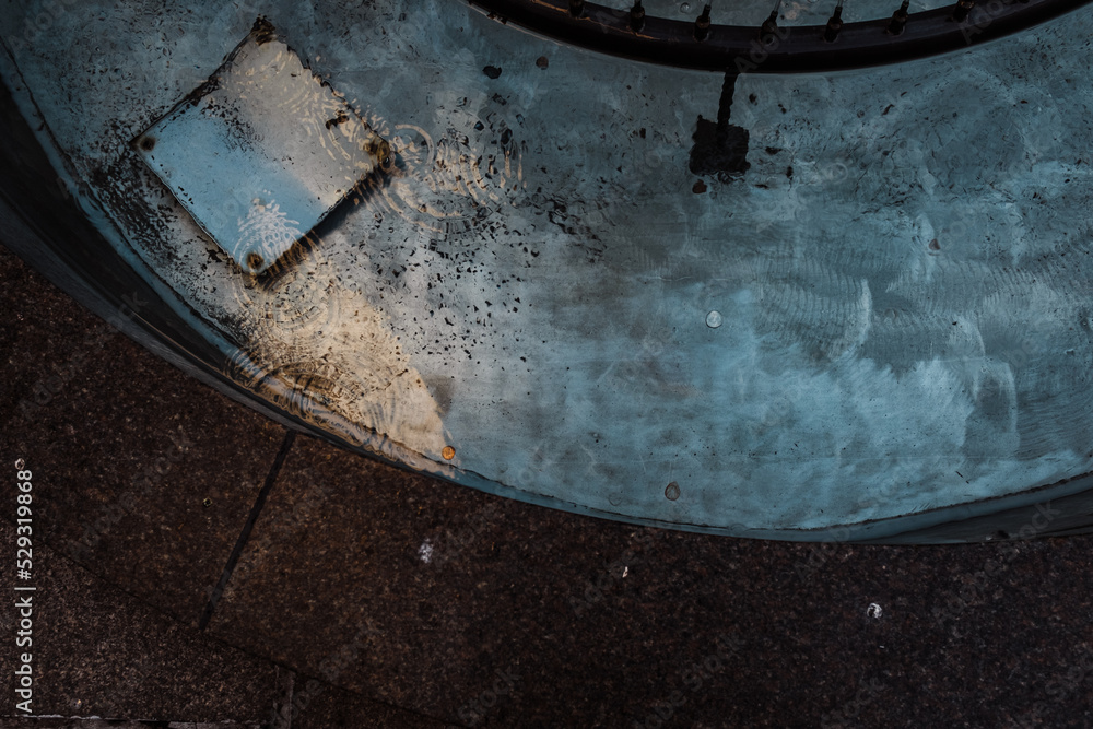 Water fountain with ripples Stock Photo | Adobe Stock