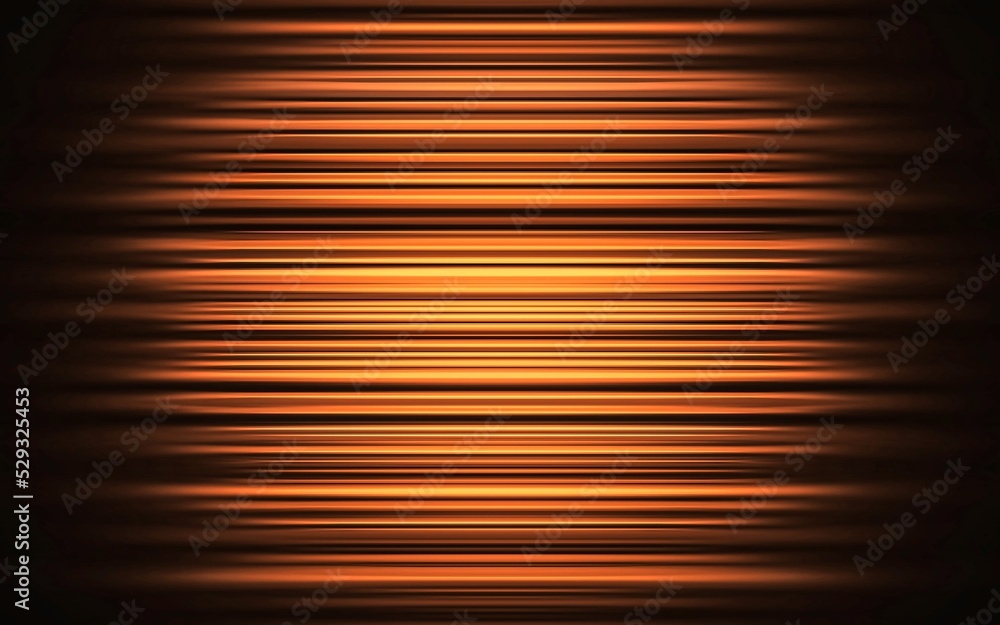 Abstract orange horizontal stripes pattern background with blur and ...