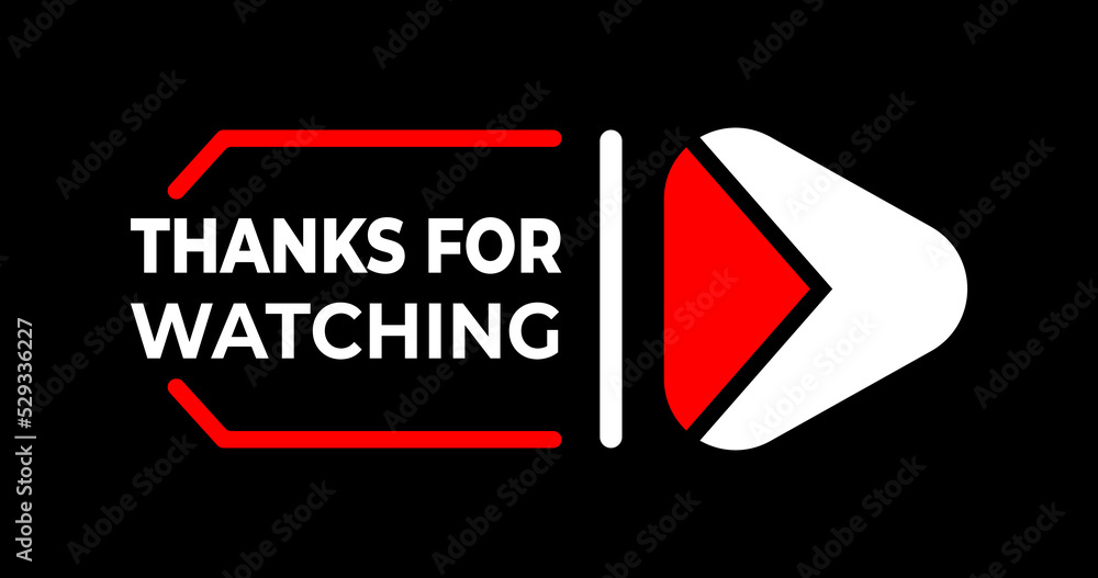Thanks for watching, the vector illustration. Template for Banner ...