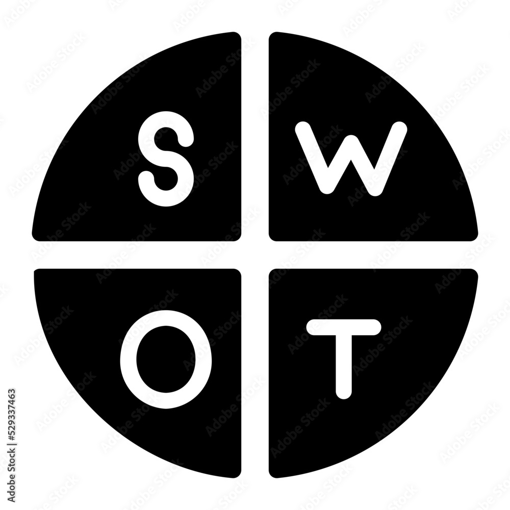 swot icon Stock Vector | Adobe Stock