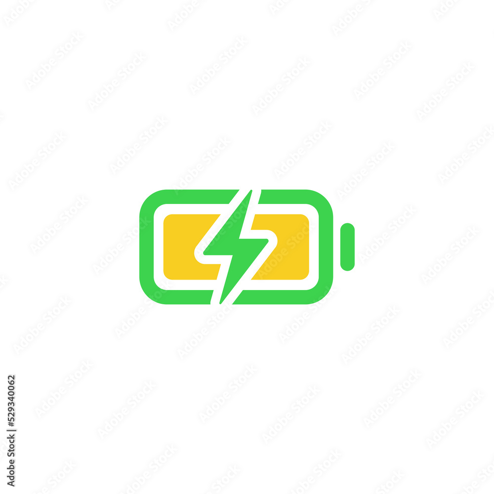 Battery charging full vector isolated on white background Stock Vector ...
