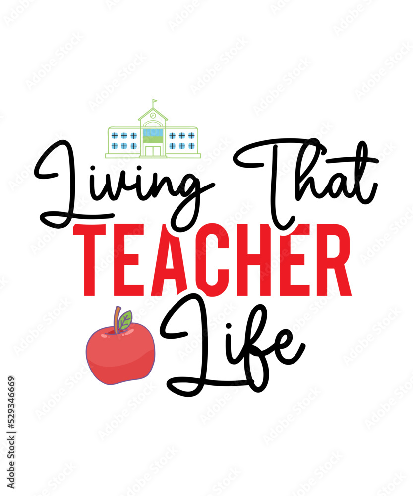 Teacher svg, teacher life svg, school svg, teacher svg bundle ...