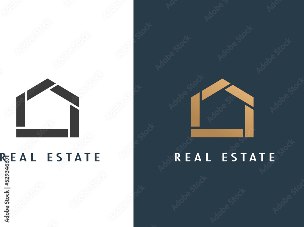 Real Estate Luxury house Logo for Business Stock Vector | Adobe Stock