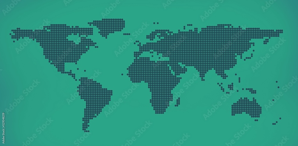World map with connecting lines Stock Illustration | Adobe Stock