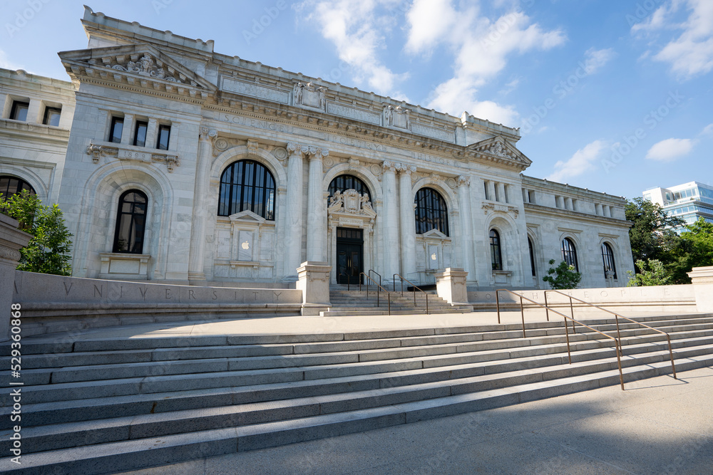 Washington, DC, USA - June 24, 2022: Exterior view of the restored ...