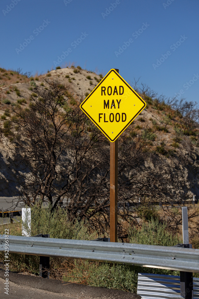 Flood Sign Road
