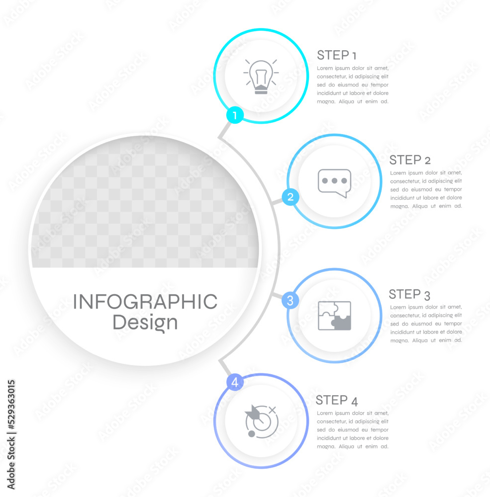 Stockvector Communication infographic chart design template. Editable ...