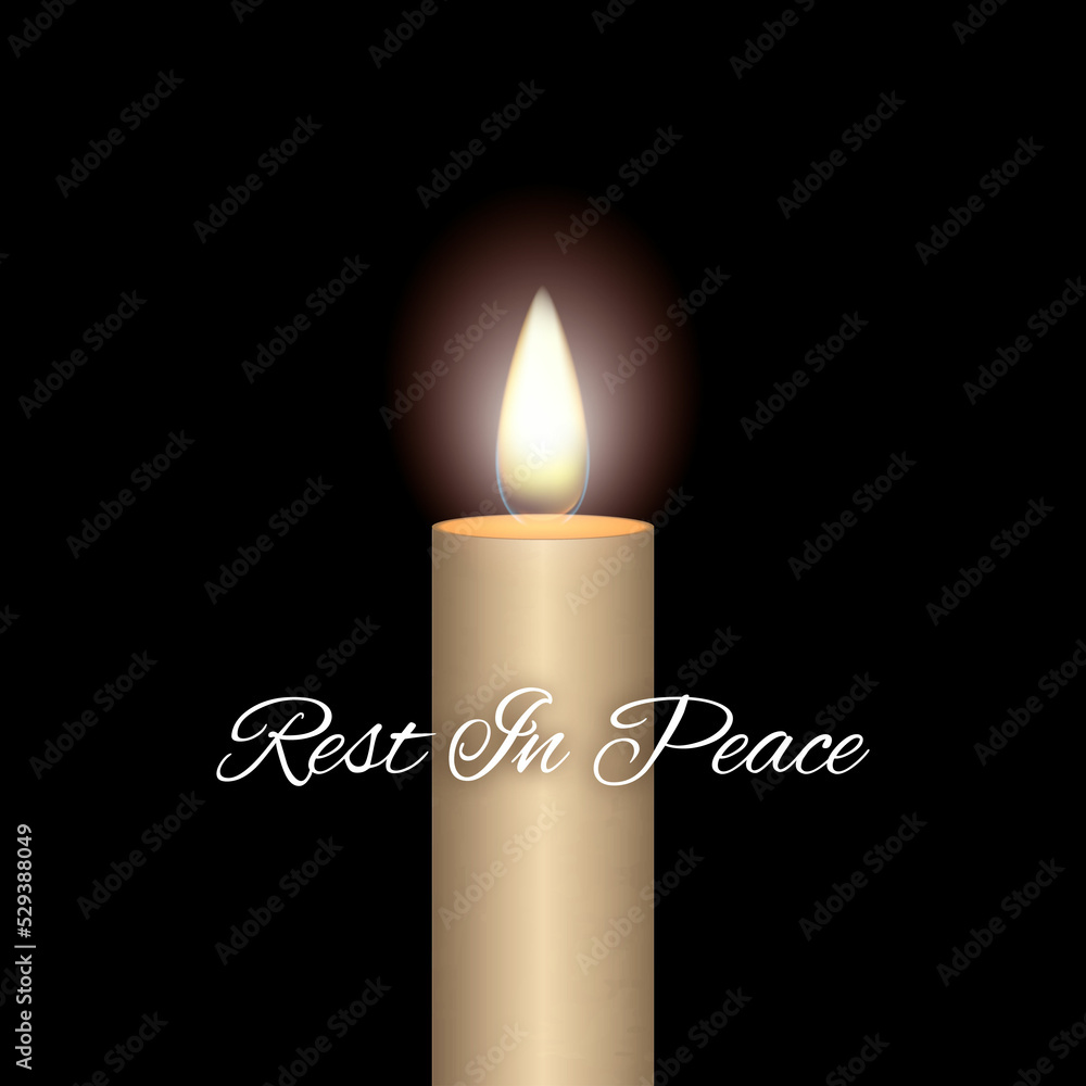 mourn candle Stock Illustration | Adobe Stock