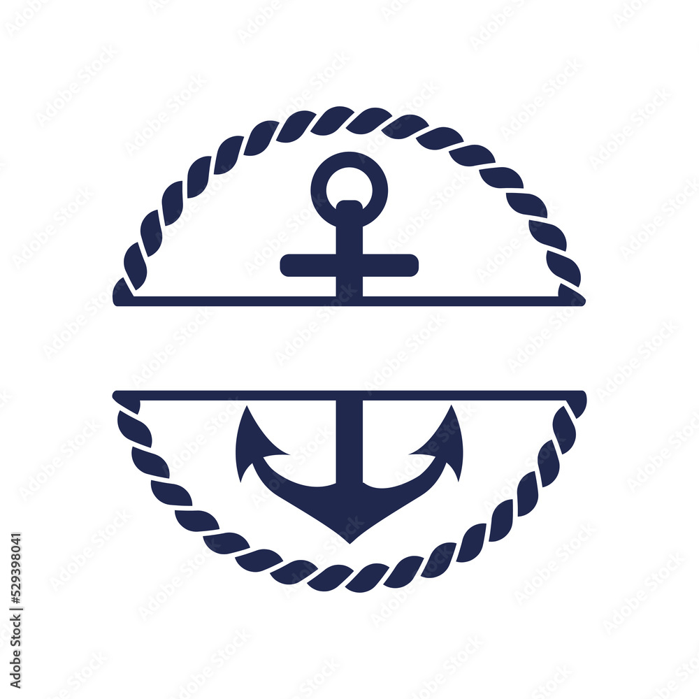 Anchor With Rope Logo