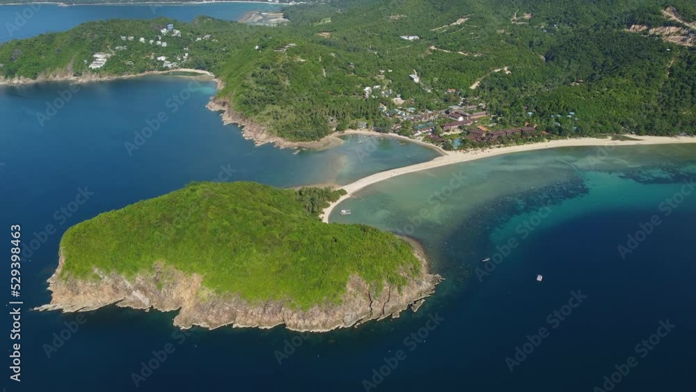 Koh Phangan, Thailand: Aerial drone footage of the famous Haad Mae ...